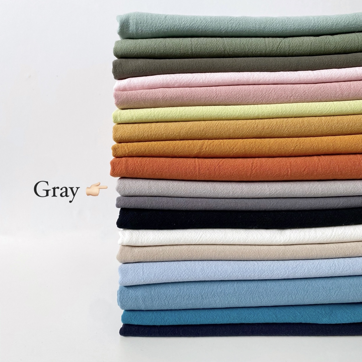 Algodón rústico liso – Gray *RETAL 95cm* – GingerTea